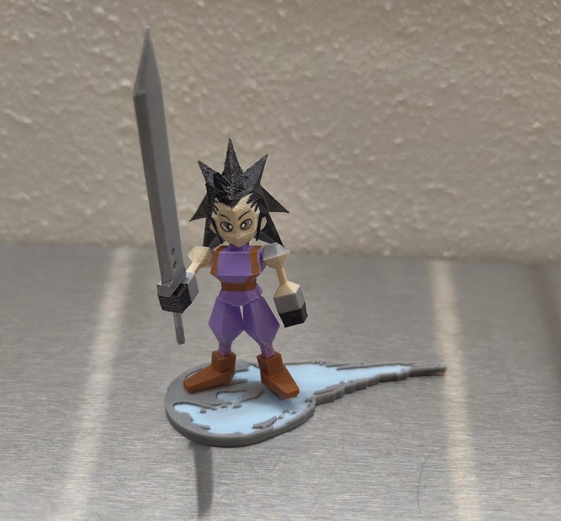Handmade Final Fantasy VII 3D Printed Figurine | Zack Fair - Etsy