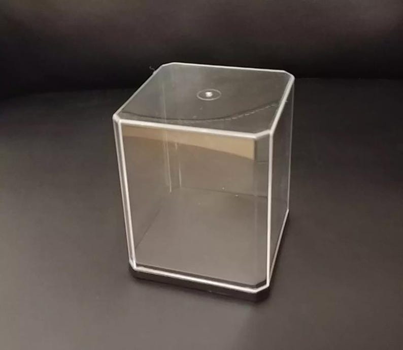 Mini Display Case With Base Clear Dustproof Show Box for Collectibles ...