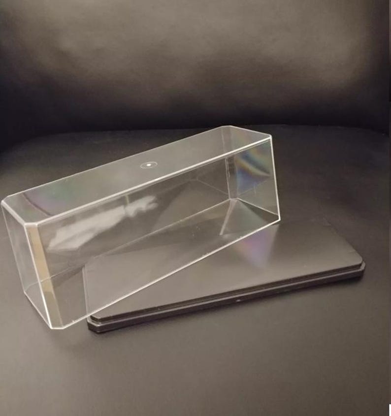 Mini Display Case With Base Clear Dustproof Show Box for Collectibles ...