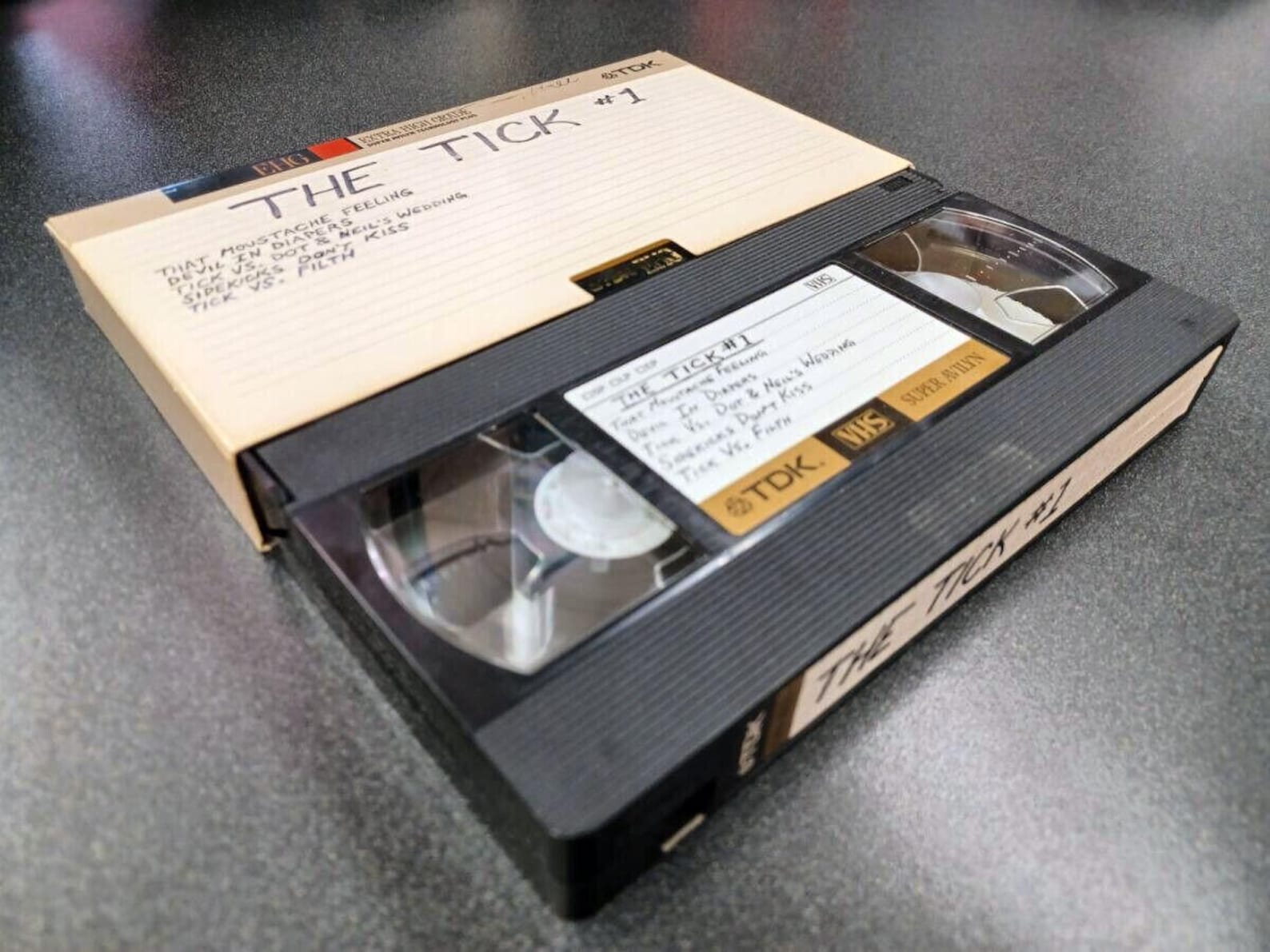 Vintage Used TDK VHS Videocassette T120 the Tick Episodes 90's ...