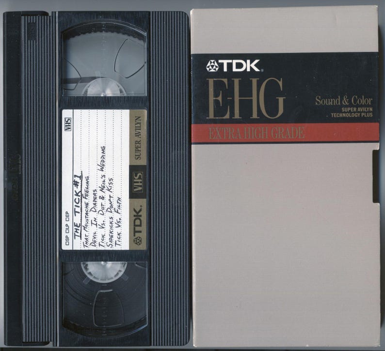 Vintage Used TDK VHS Videocassette T120 the Tick Episodes 90's Commercials ** - Etsy