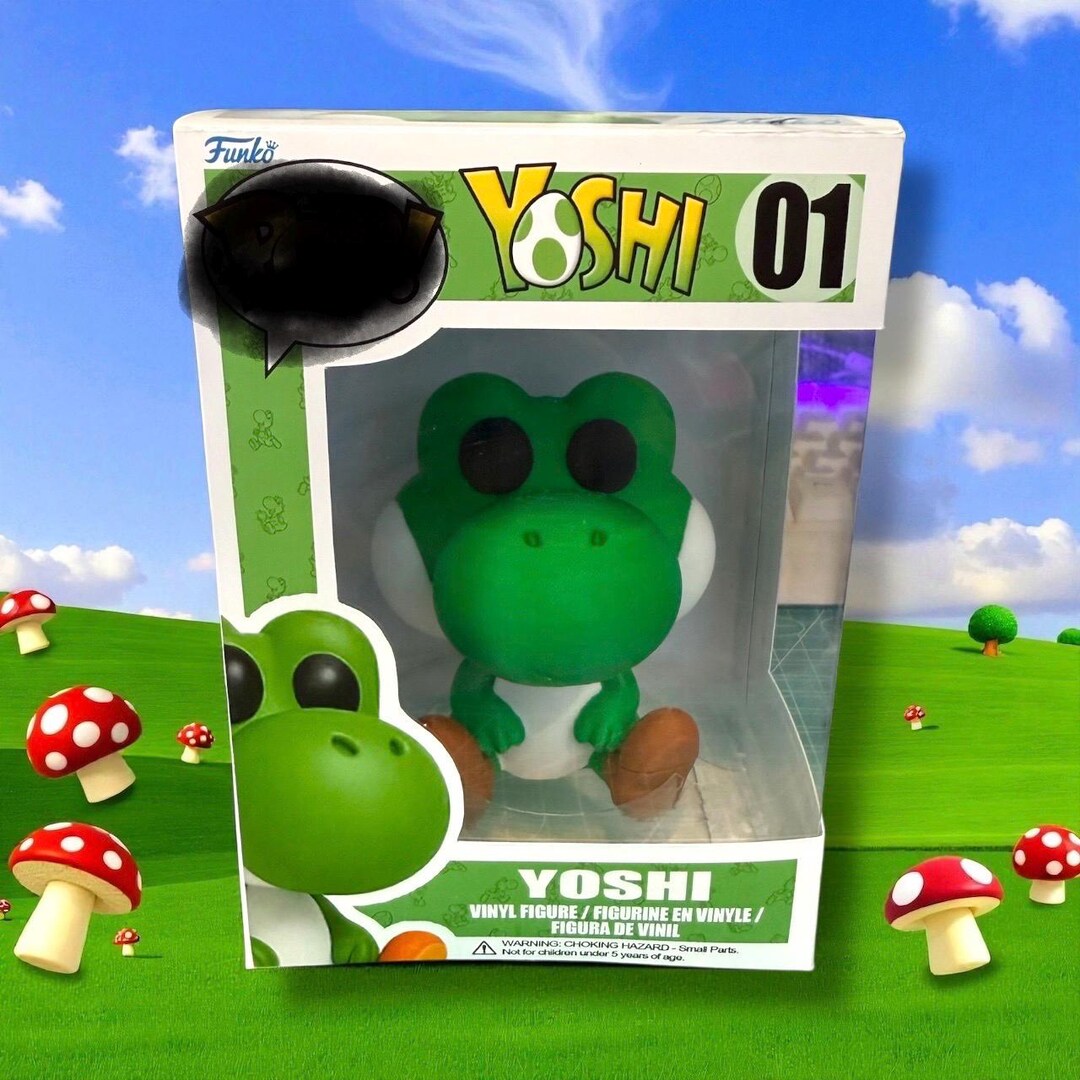 Yoshi Custom Pop-style Figure – 3D Printed | Multi-color | Collectible ...