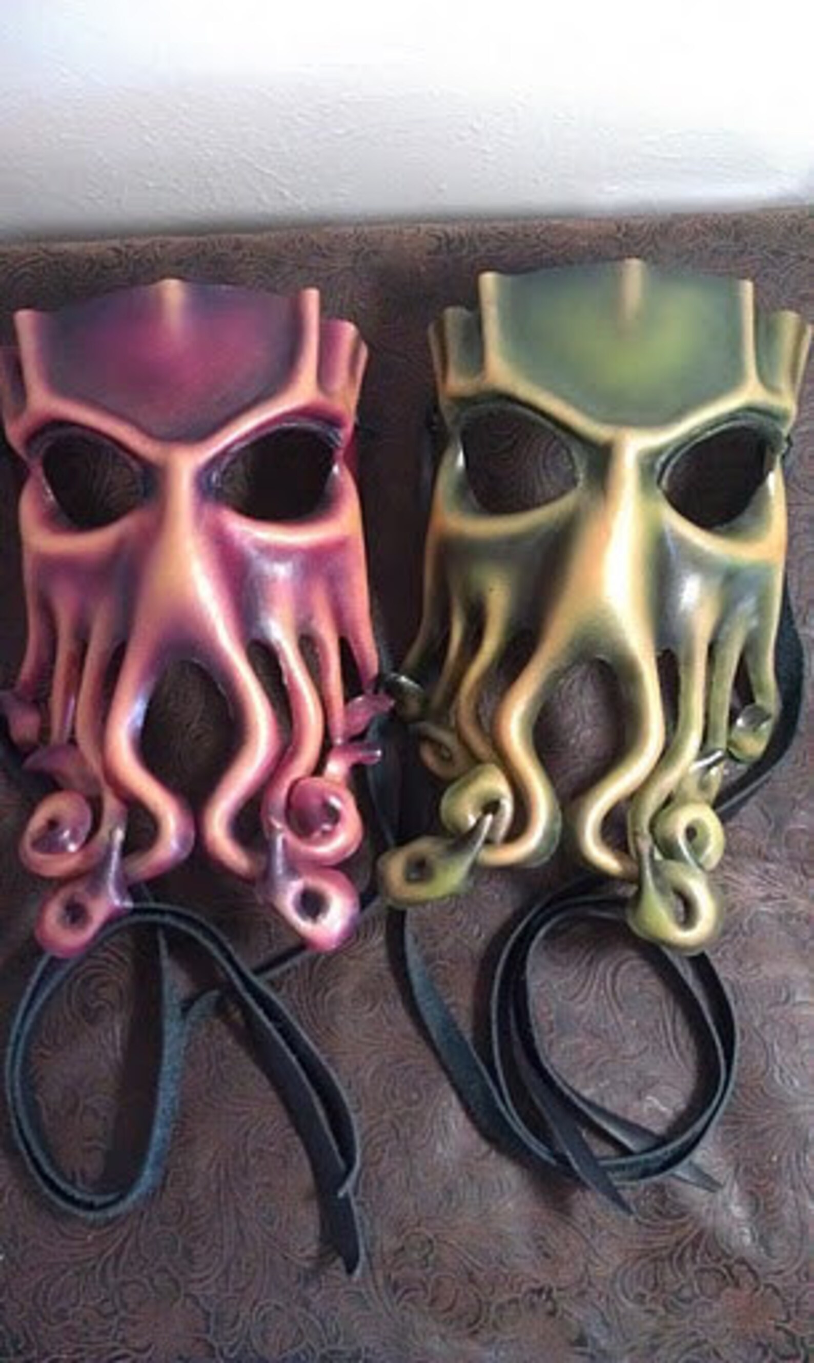 MADE to ORDER Leather Cthulhu Full Mask by Parkers and - Etsy