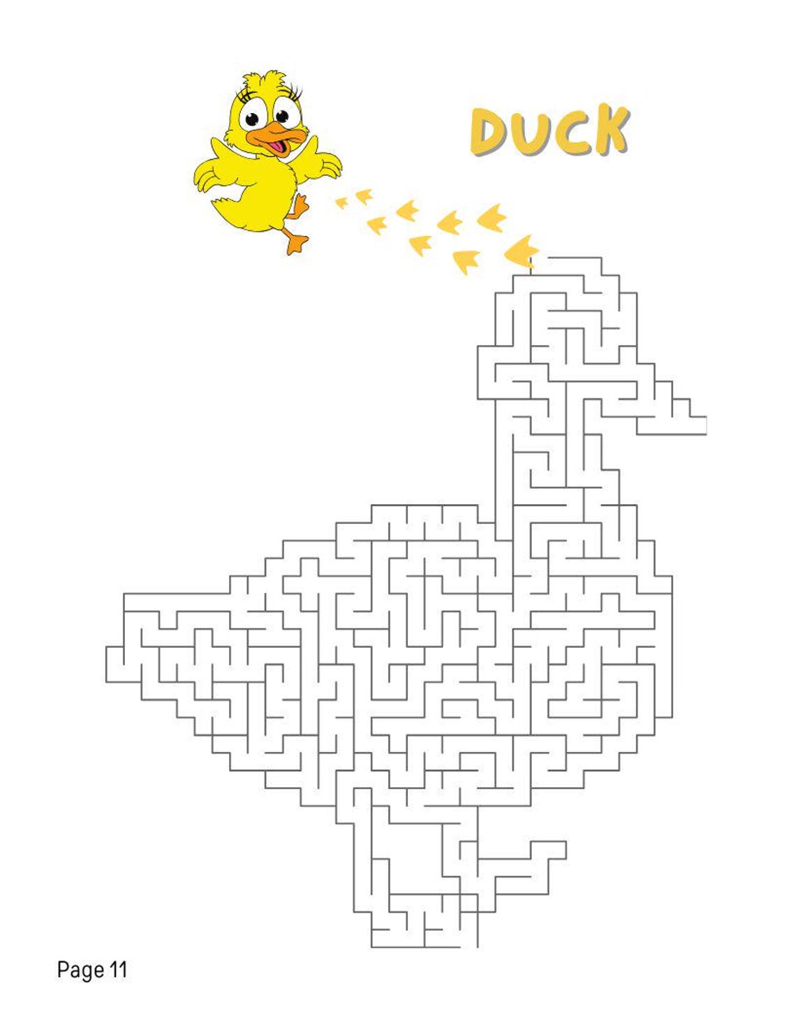 Printable Kids Activity Pages. Fun Coloring Book, Mazes, and Learn to ...