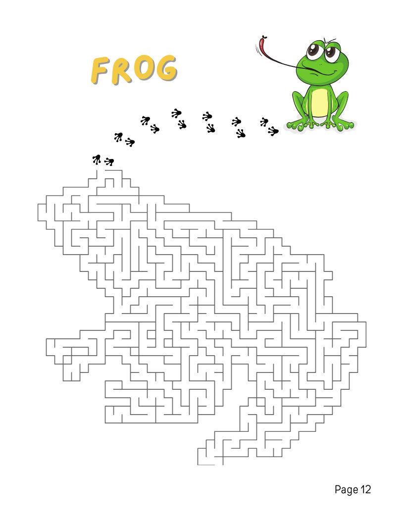 Printable Kids Activity Pages. Fun Coloring Book, Mazes, and Learn to ...