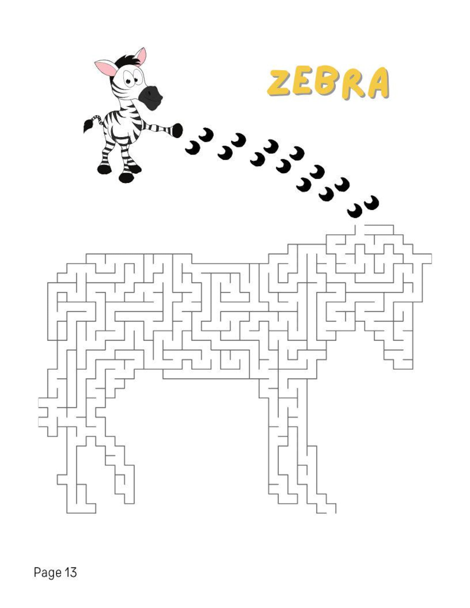 Printable Kids Activity Pages. Fun Coloring Book, Mazes, and Learn to ...