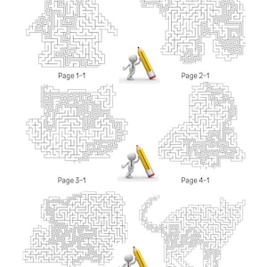 Printable Kids Activity Pages. Fun Coloring Book, Mazes, and Learn to ...