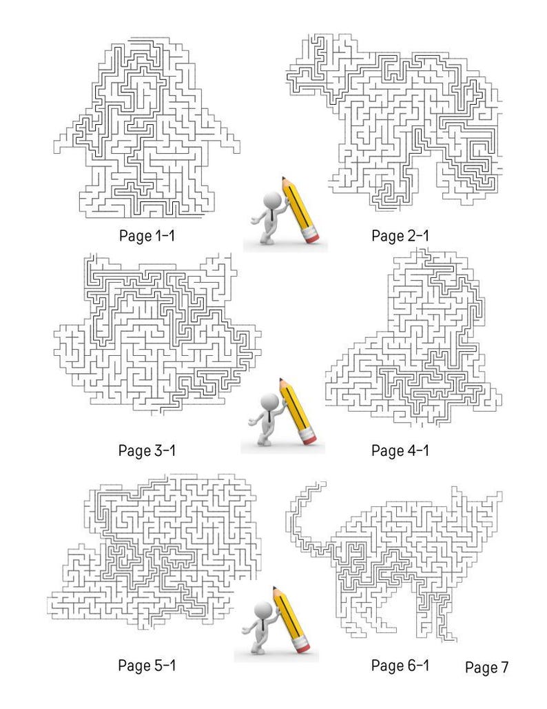 Printable Kids Activity Pages. Fun Coloring Book, Mazes, and Learn to ...