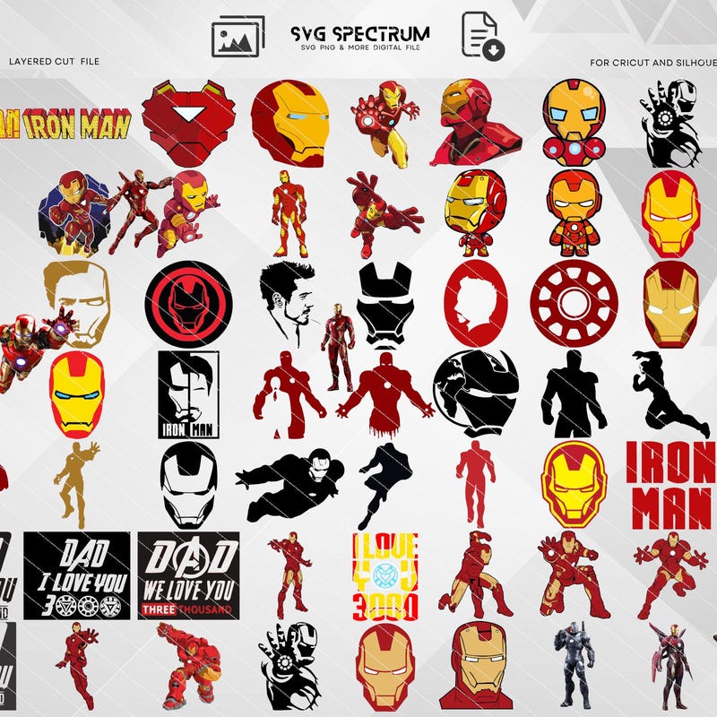 Iron Man Svg - Etsy