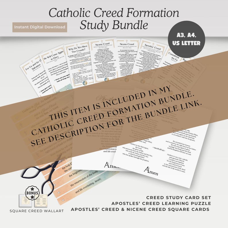 Learn the Apostles’ Creed, Visual Memorisation Activity Sheet for ...