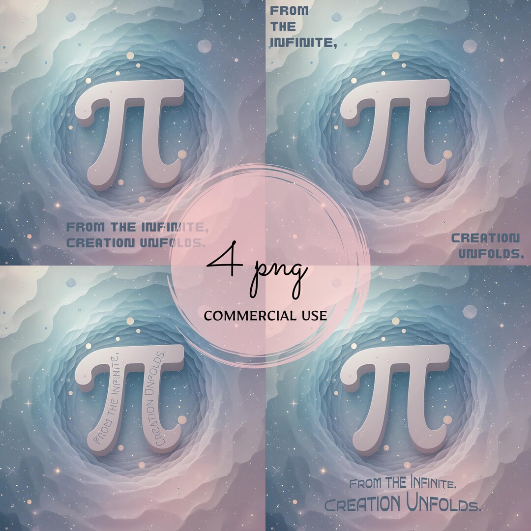 Pi Day Celestial PNG Cosmic Pi Design Divine Universe Art Infinite ...