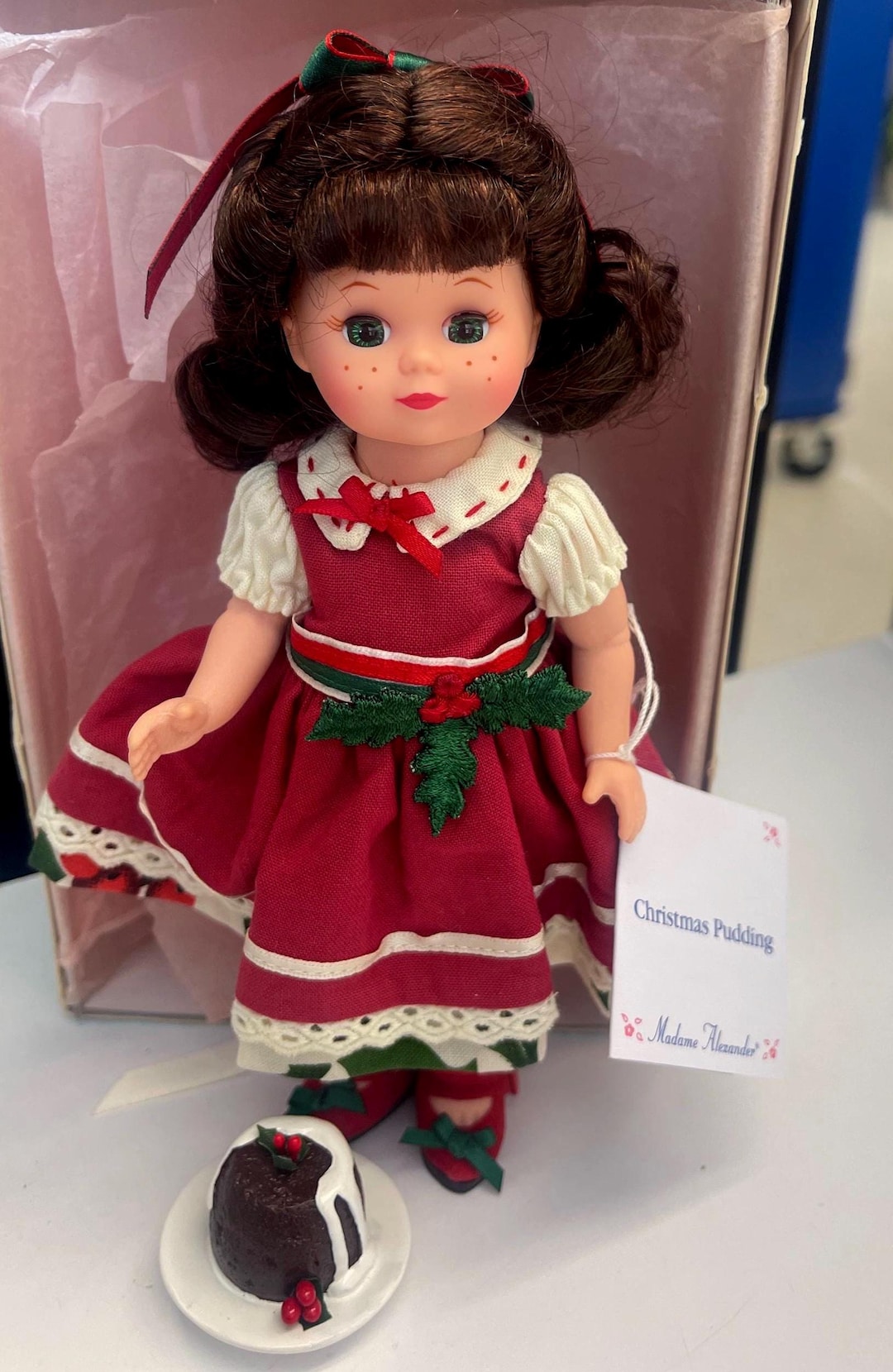 Vintage Madame Alexandra Doll Christmas Pudding 8” Tall in Original Box ...