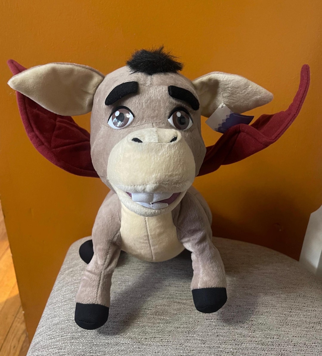 Shrek 2 Dronkey Plush Stuffed Animal 21” Long Tail to Head 12” Tall by ...