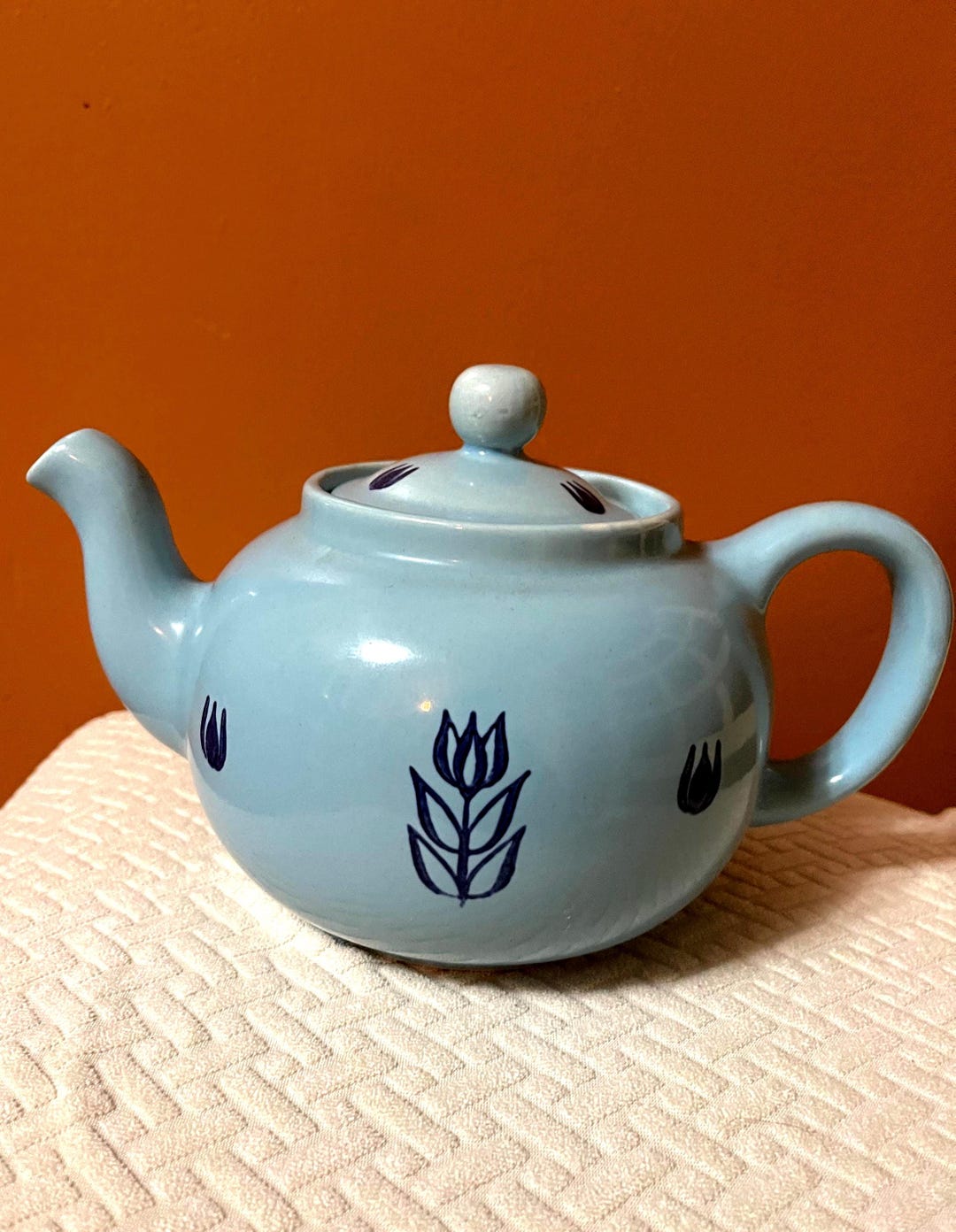Vintage Cronin Pottery Tulip Tea Pot 50s Mcm USA - Etsy