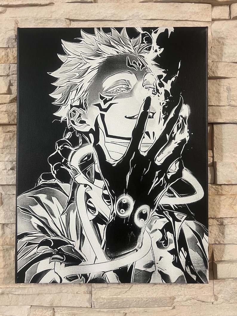 PNG File Laser Engraving Jujutsu Kaisen Sakuna Monochrome Manga ...
