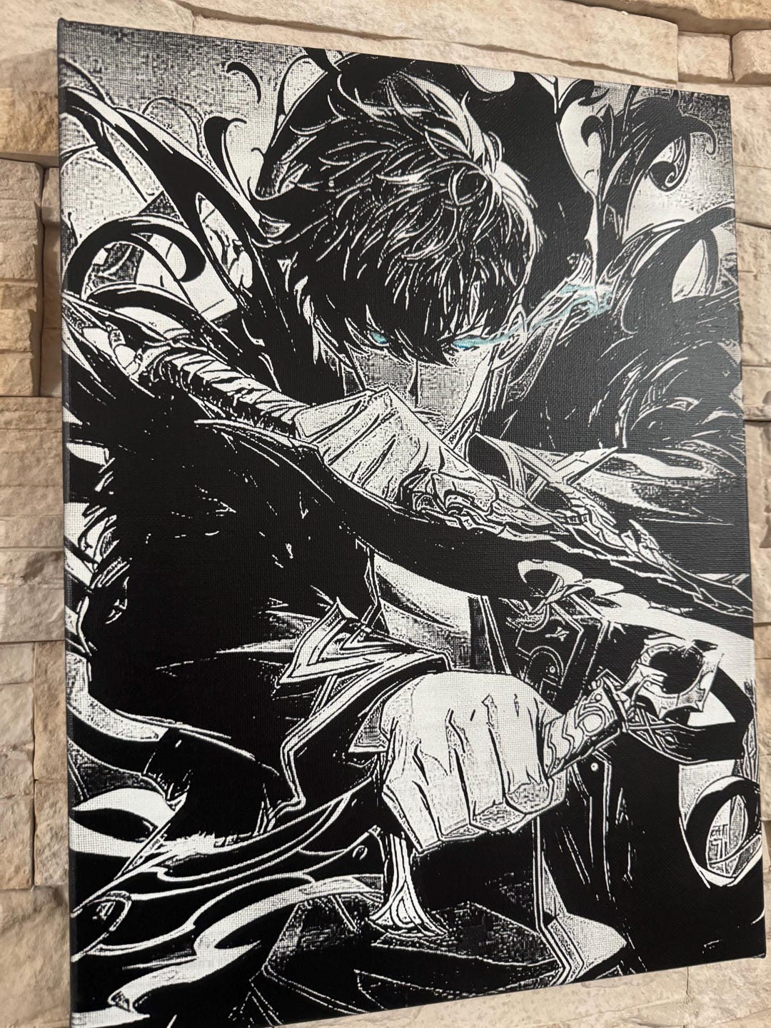 Laser Engraving PNG File - Solo Leveling Monochrome Manga Artistic ...