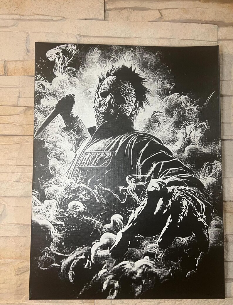 Laser Engraving PNG File - Horror Movie Monochrome Manga Art Design for ...