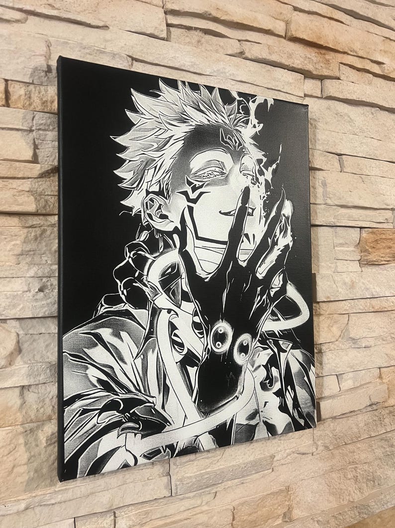 PNG File Laser Engraving Jujutsu Kaisen Sakuna Monochrome Manga ...