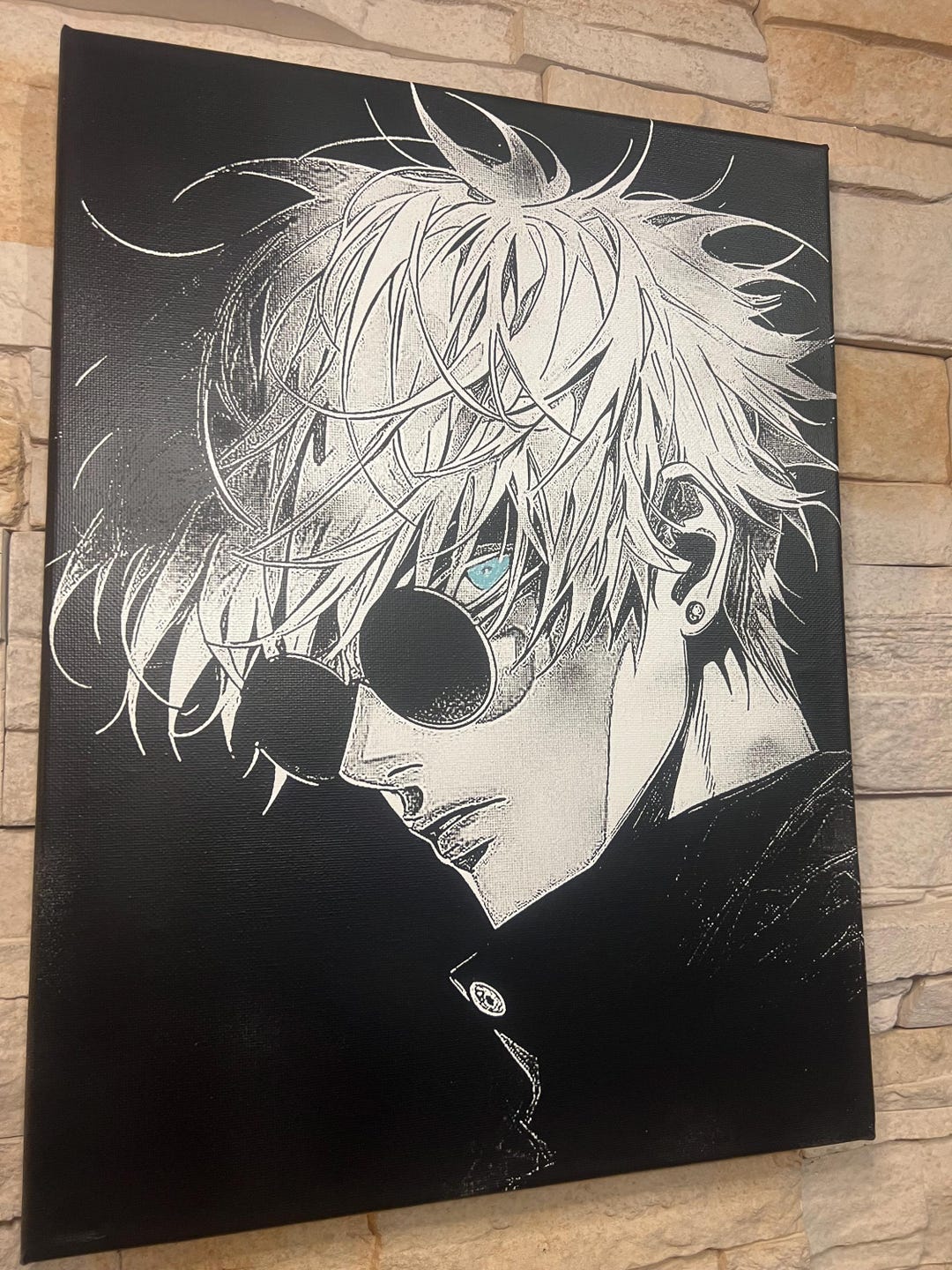 Laser Engraving PNG File - Gojo Monochrome Artistic Design for Black ...