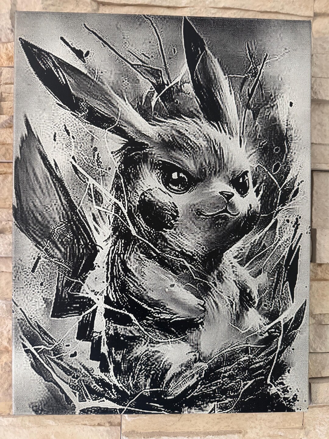 Laser Engraving PNG File - Electric Mouse Monochrome Anime Artistic ...