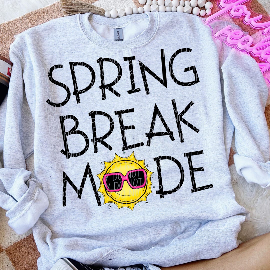 Spring Break Mode Dtf, Boat Vacation Dtf, Cruise DTF, Summer Boat Trip ...
