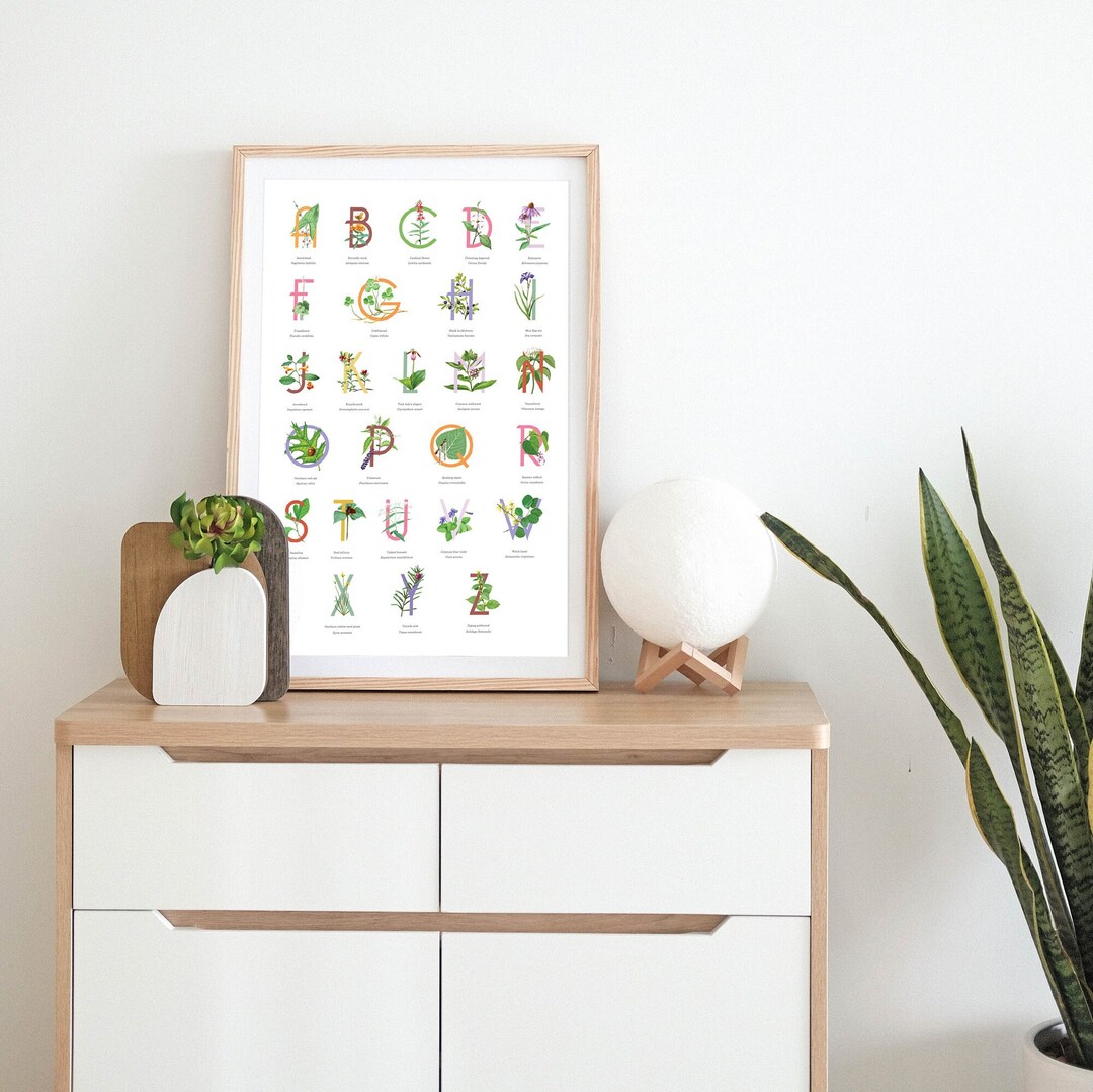Print Your Own: Native Plant Alphabet - Etsy