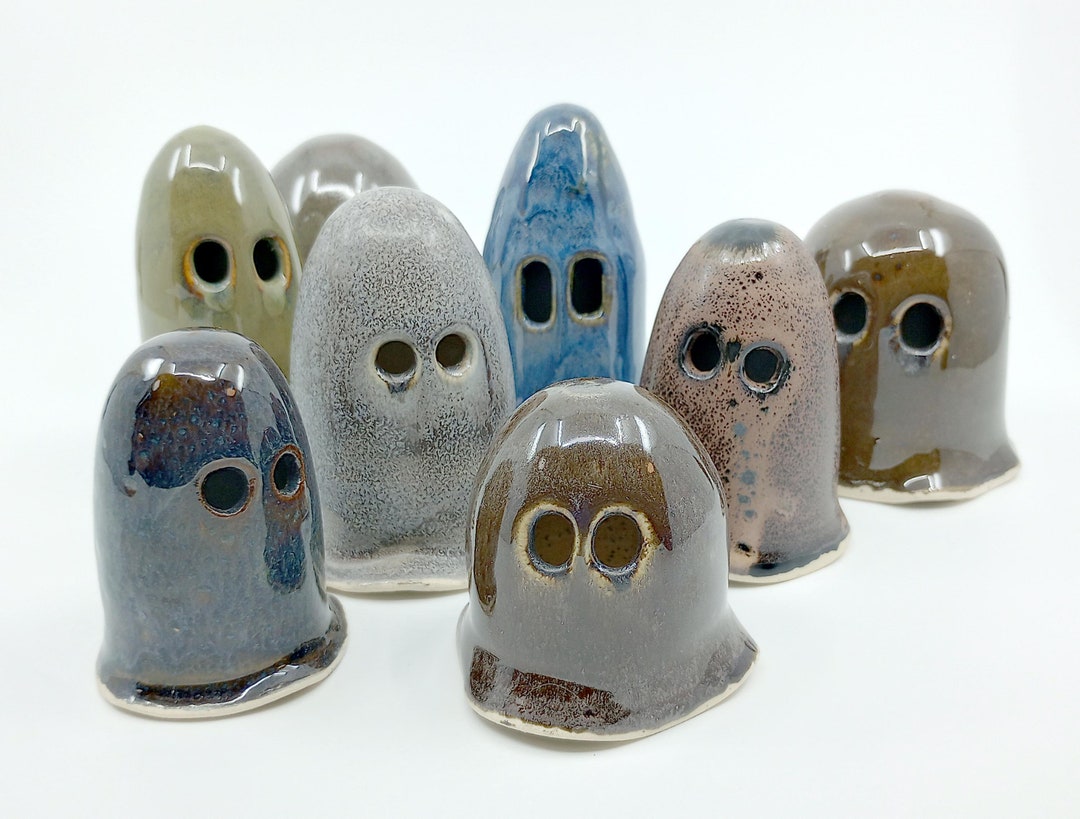 Ceramic Ghost // Small Ghost Sculpture // Pottery Ghost // Handmade ...