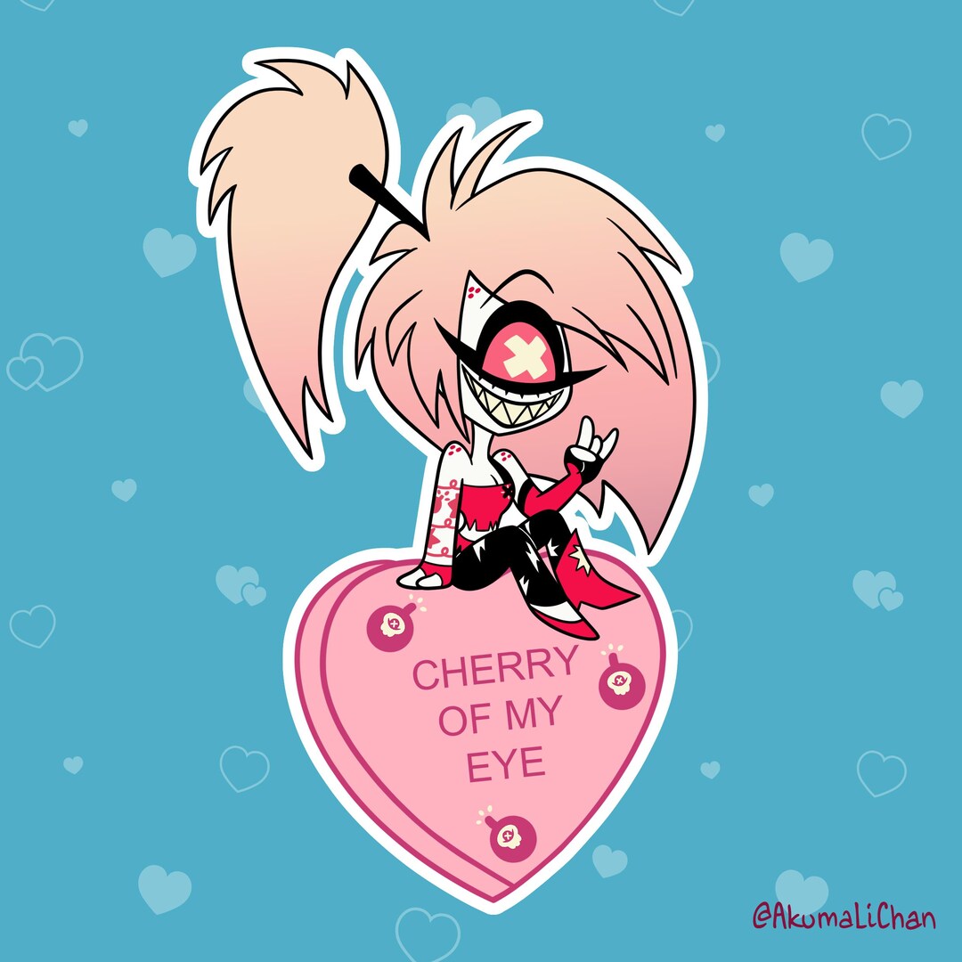 Cherri Bomb Chibi Candy Heart Sticker - Etsy