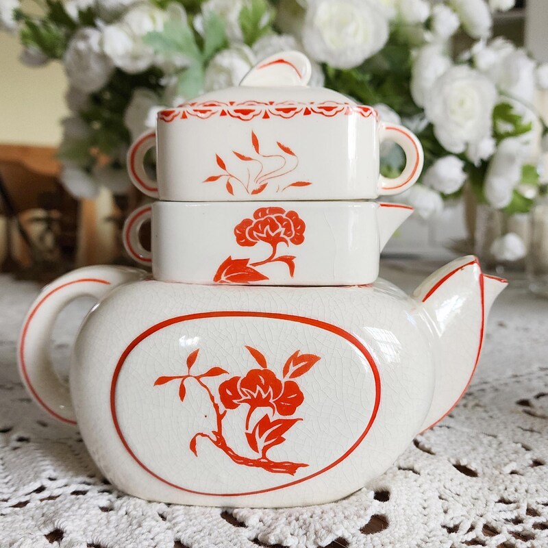 Stacked Teapot - Etsy