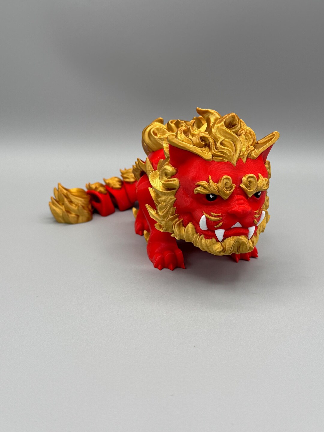 Foo Lion Articulating 3d Printed Toy - Etsy