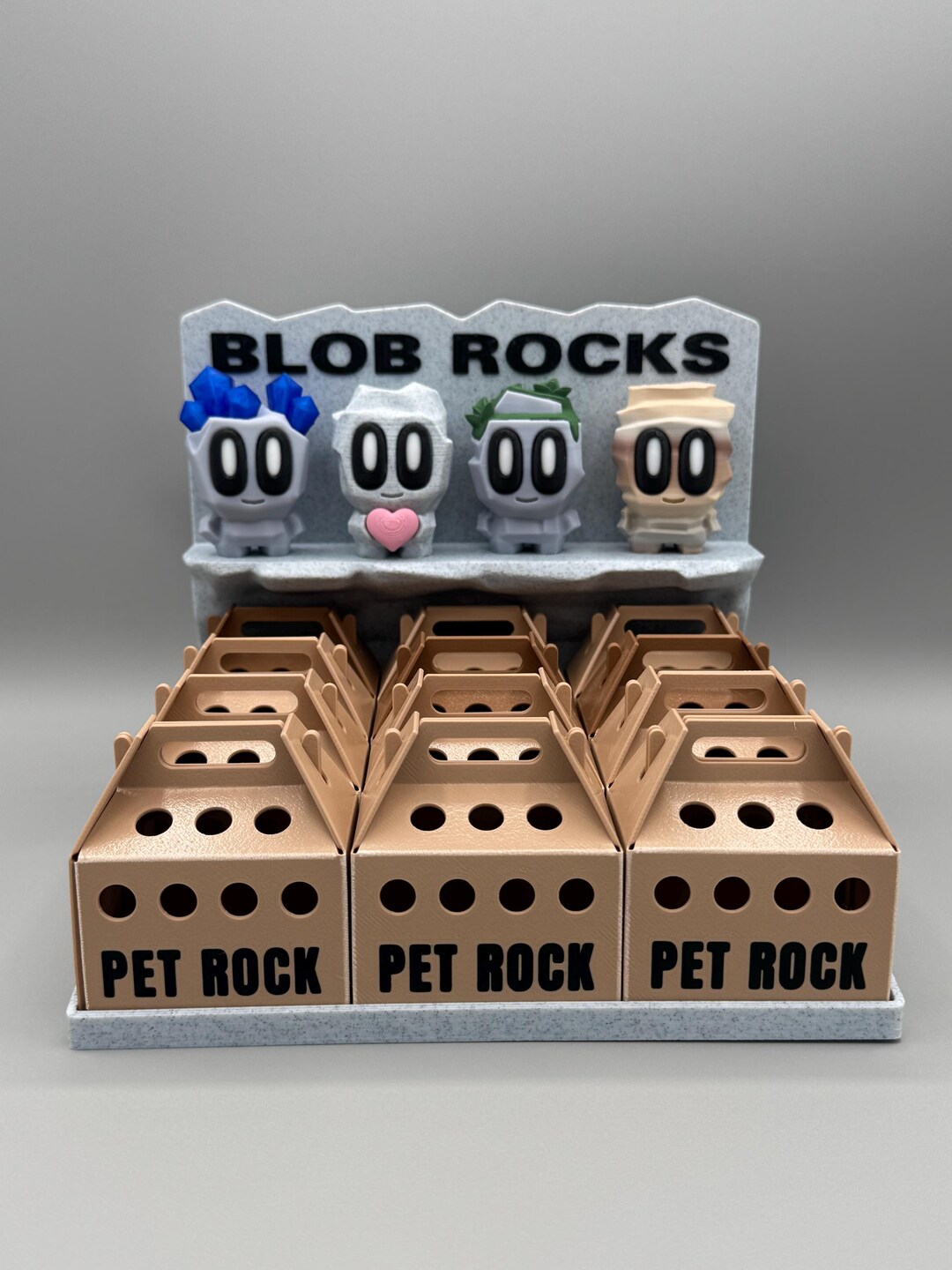 Pet Blob Rock – Mystery Collectible With Optional Carrier | 3D Printed ...