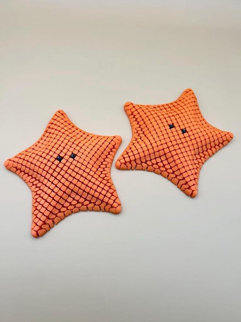 Articulating Sea Star Fidget Toy - 3D Printed Starfish Betsie 6.5 ...