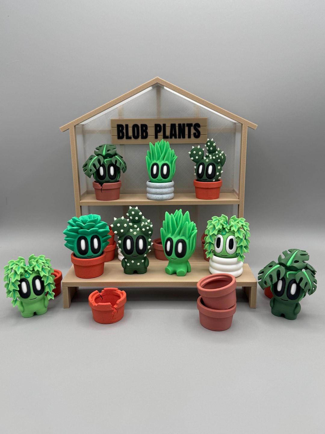 Mini Blob Plant – Cute 3D Printed Collectible Houseplant Figurine in ...