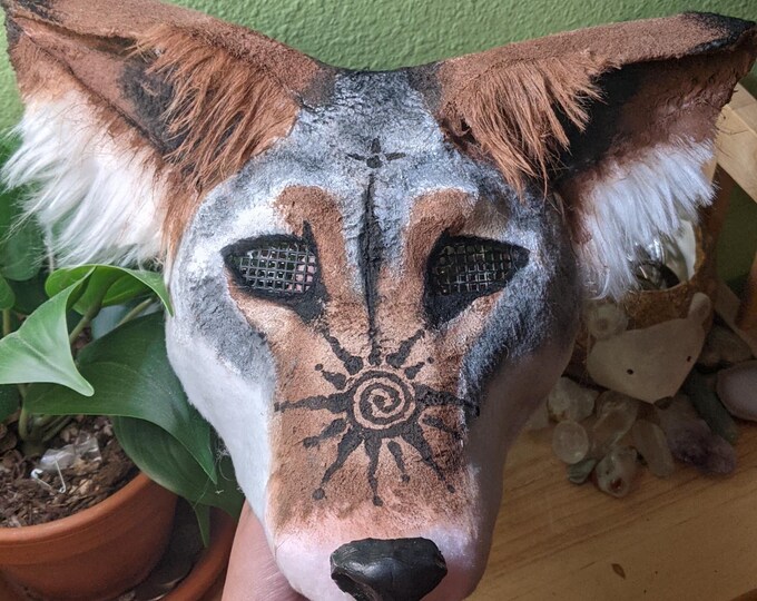 Handmade Coyote Therian Mask - Etsy