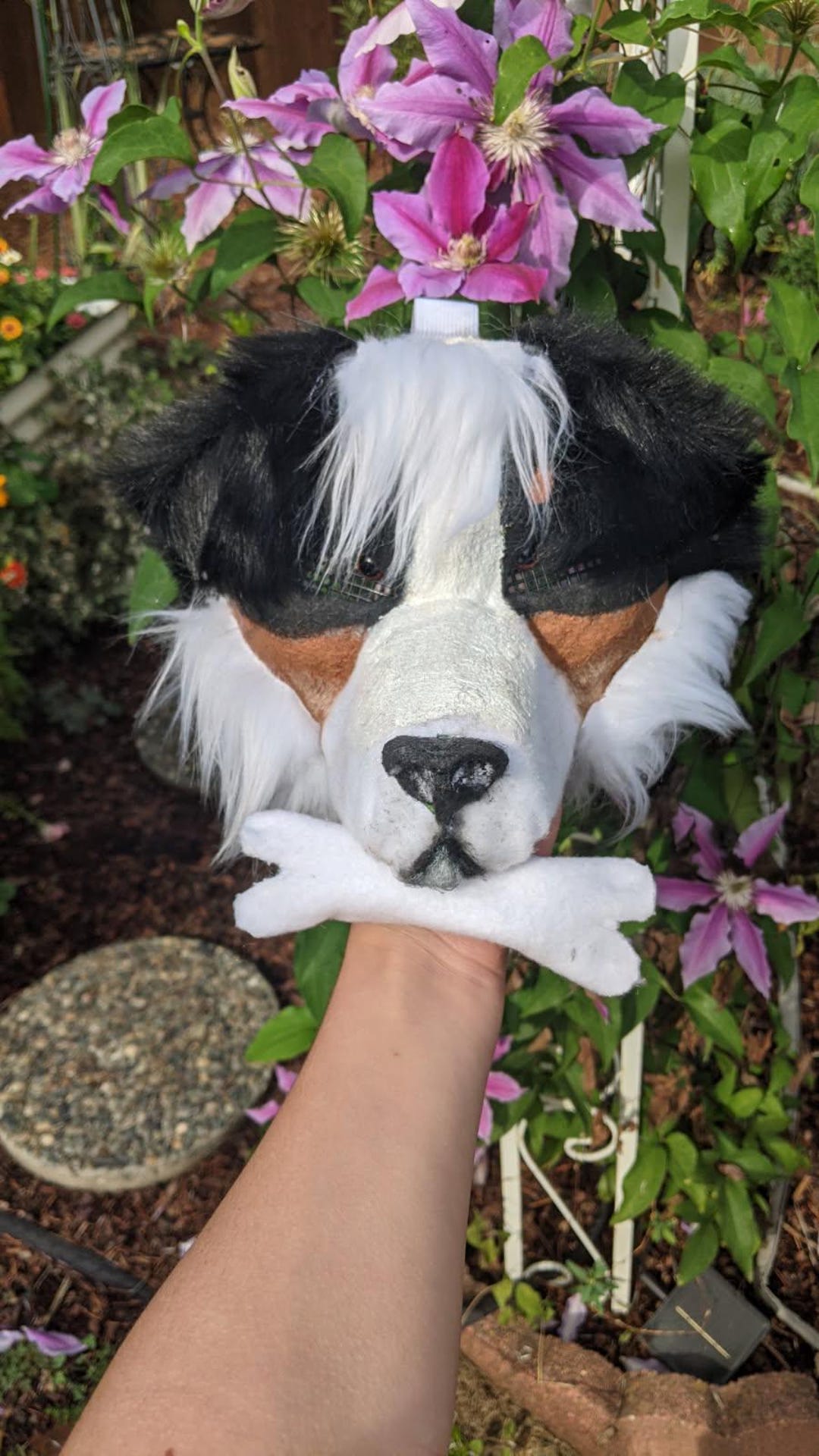 Saint Bernard Therian Dog Mask! Handmade by a Young Artist :) Removable ...