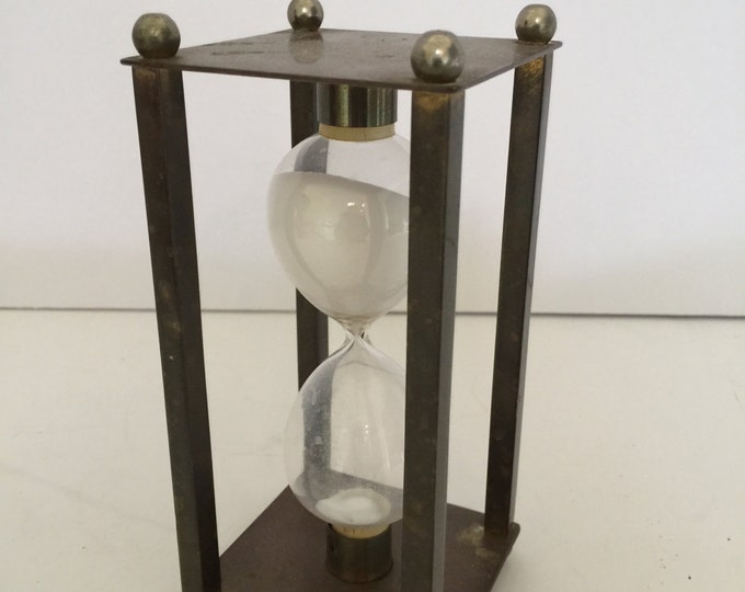 Vintage Brass Ship's Hour Glass - Etsy