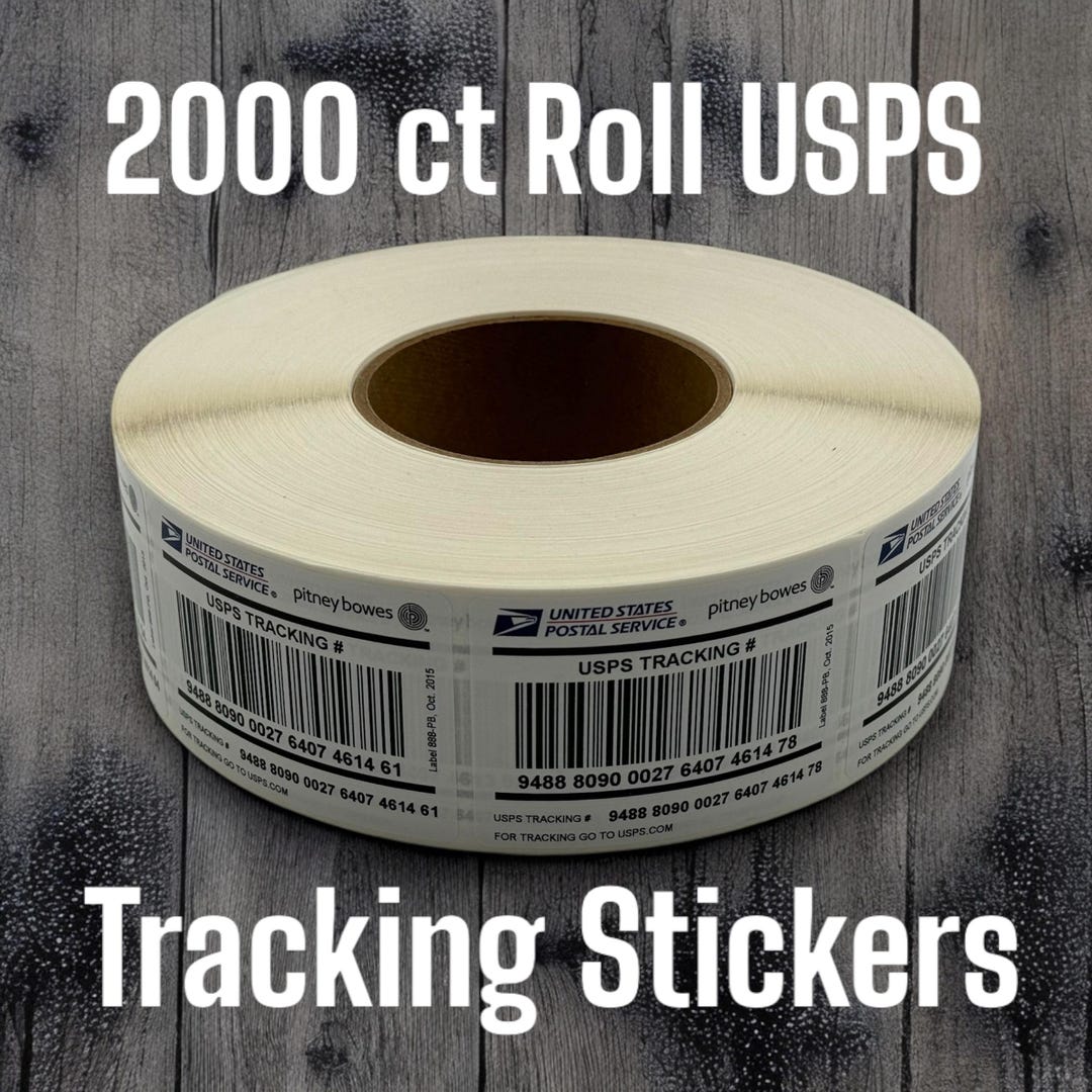 2000 Count Roll USPS Tracking Labels Delivery Confirmation Stickers 888 ...