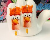 Muppet Beaker Dangle Earrings - Etsy