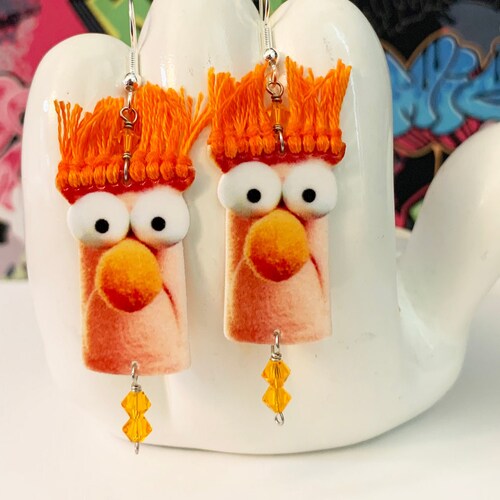 Muppet Beaker Dangle Earrings - Etsy