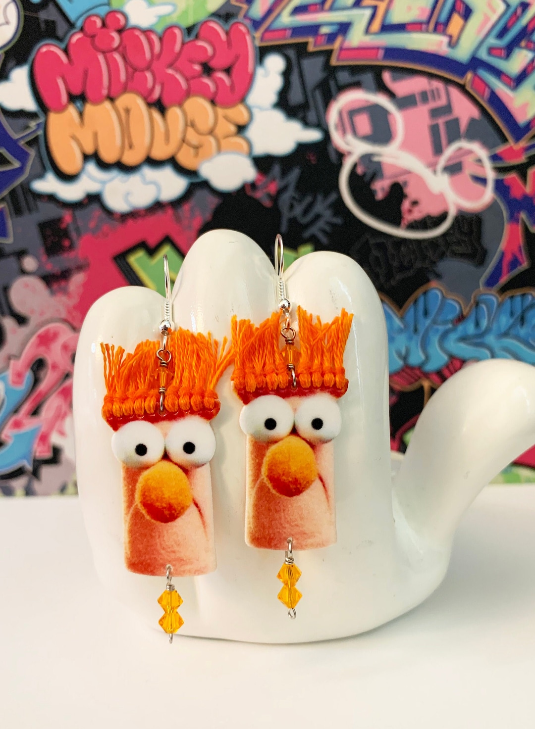 Muppet Beaker Dangle Earrings - Etsy