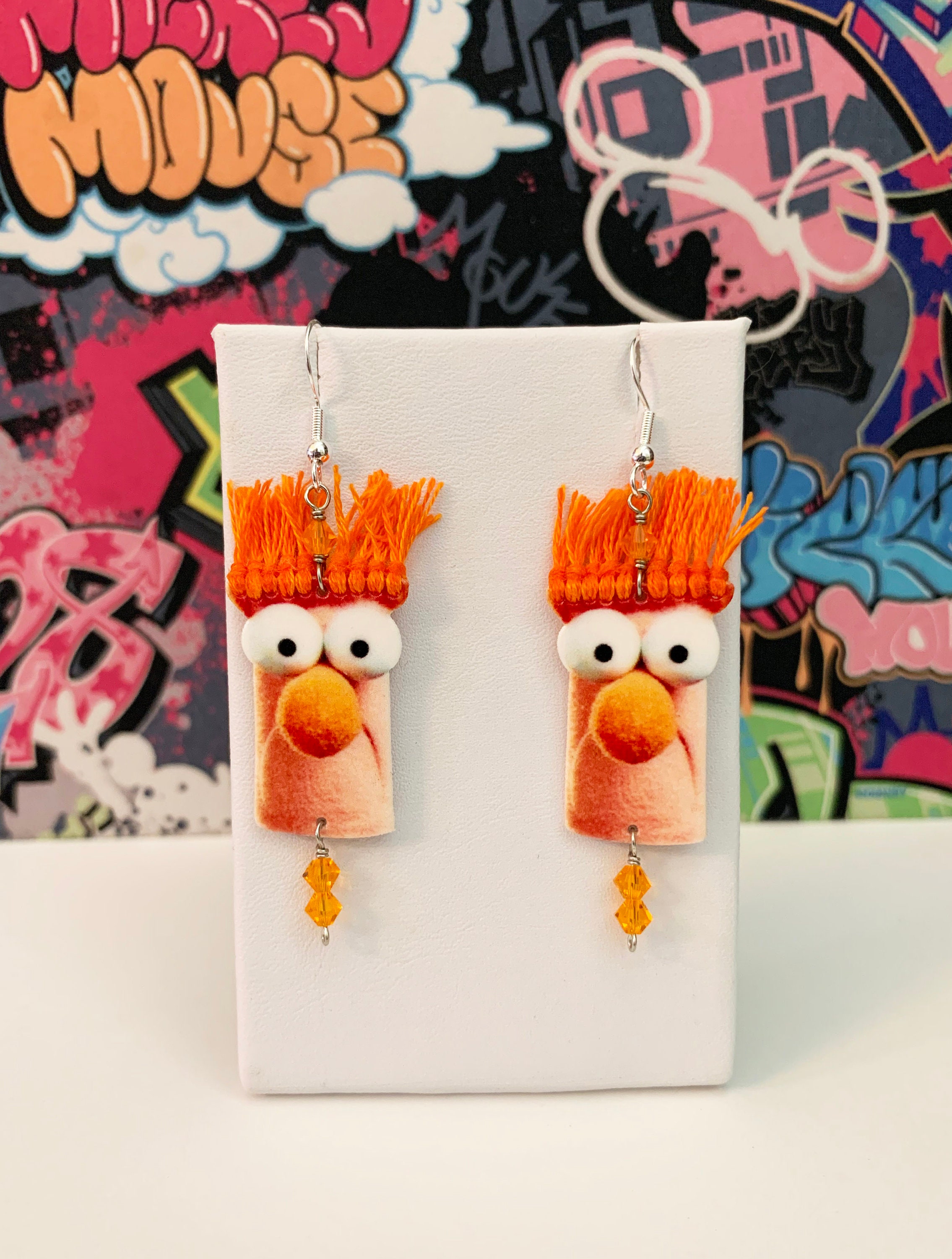 Muppet Beaker Dangle Earrings - Etsy