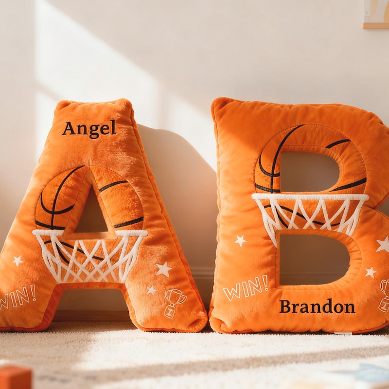 Basketball Letter Plush - Etsy