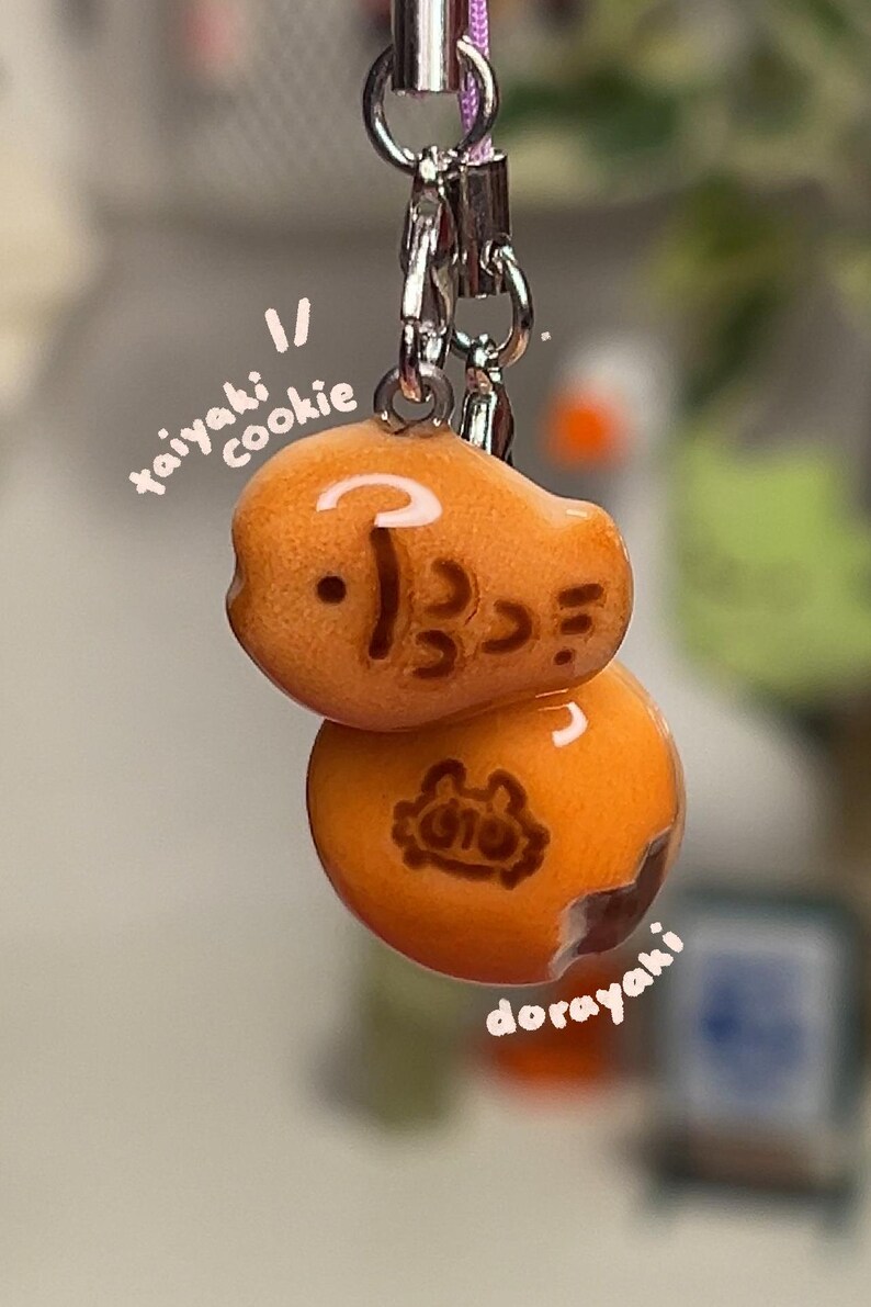 Japanese Snack Inspired Chocolate Dorayaki Phone Charm Handmade Polymer ...