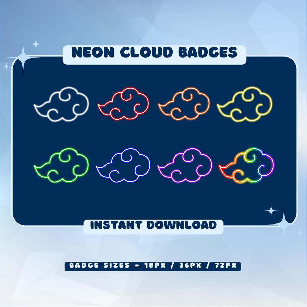 Twitch Badges, Cloud Badges, Neon Cloud Badges, Anime Badges, Akatsuki ...