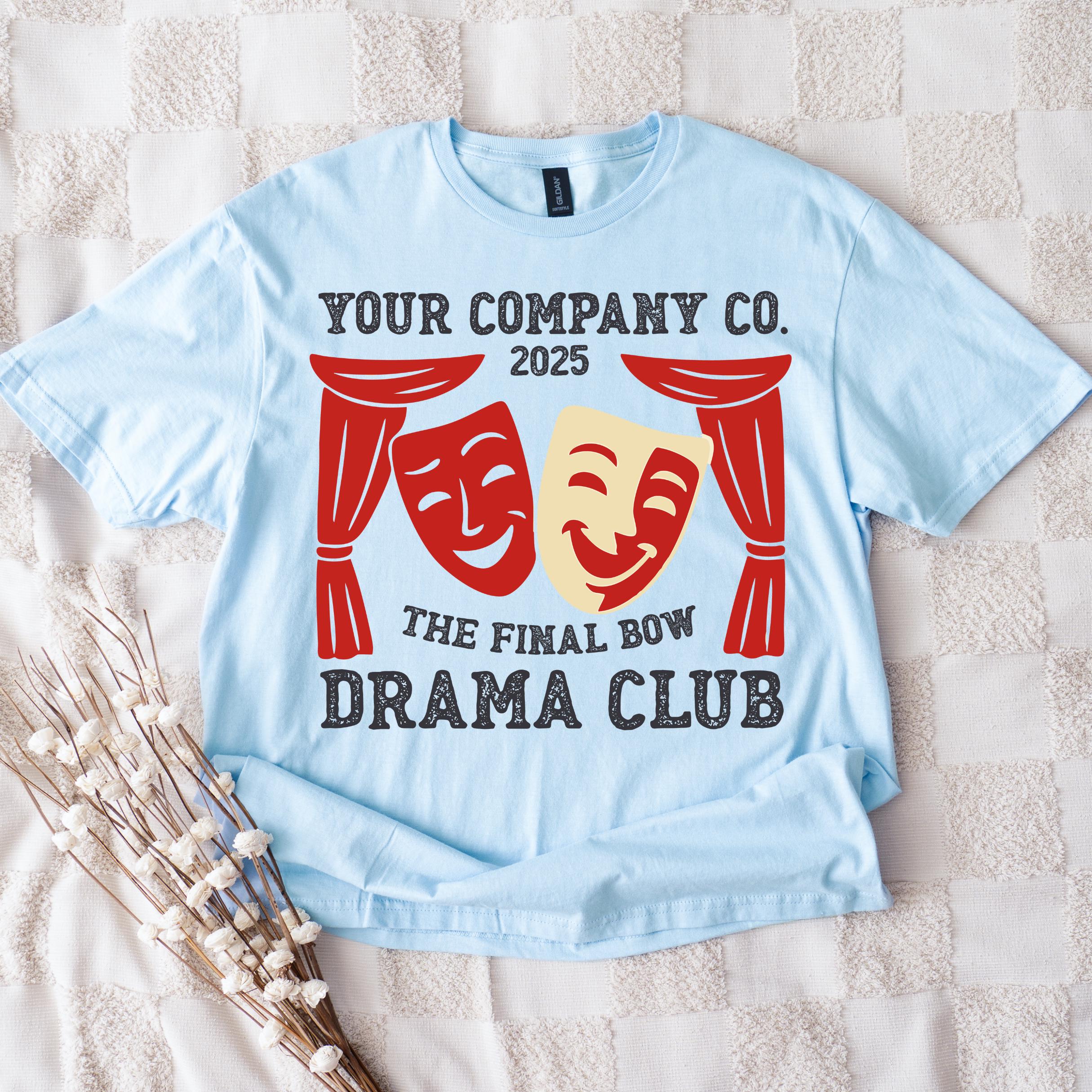 Custom Drama Club T-shirt: Cast & Crew, Personalized Theater Shirt - Etsy