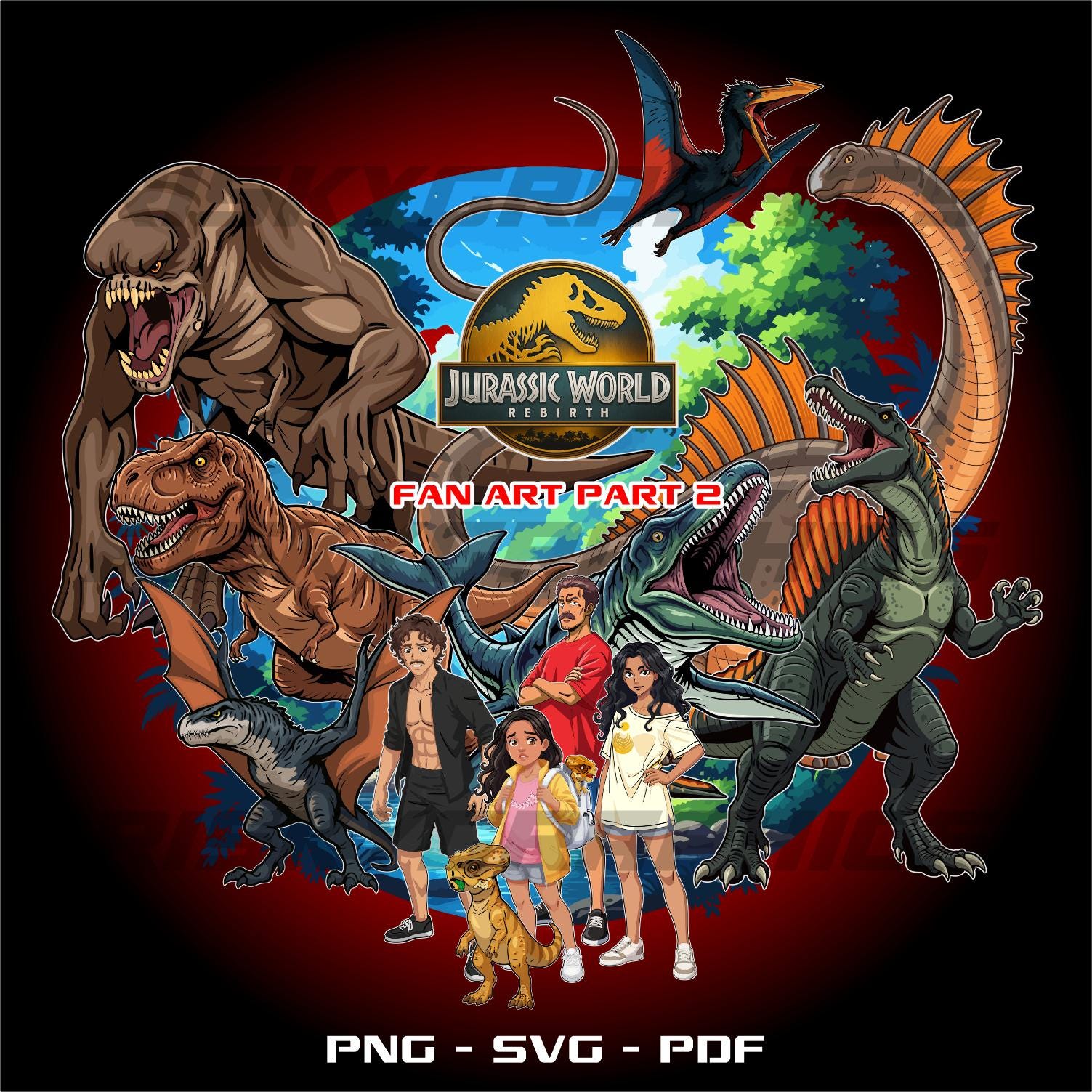 Jurassic World Rebirth Fan Art PART 2, Jurassic Park, Dinosaurs ...