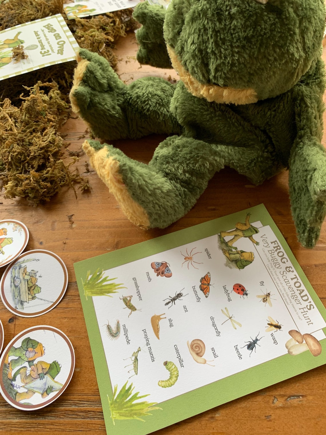 Frog and Toad Scavenger Hunt Printable | Bug Scavenger Hunt Game Kids ...