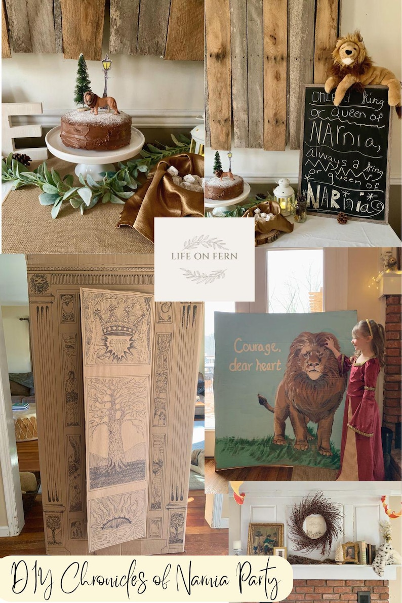 Custom Narnia Birthday Banner Printable | Personalized Name, Age ...