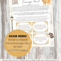 Narnia Themed Kids Activity Sheet, the Lion, the Witch, and the ...
