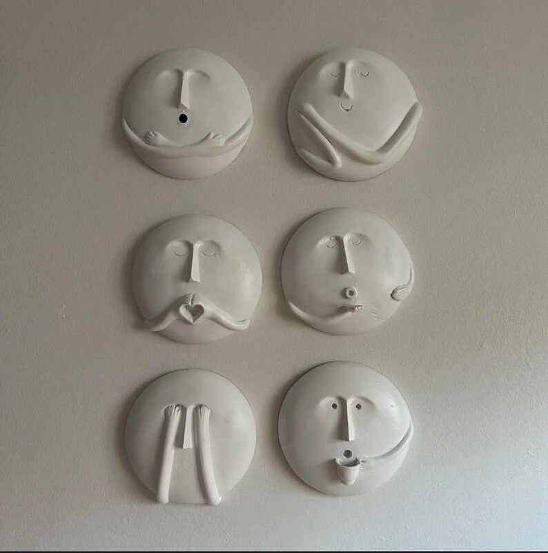 Emojis Wall Statue Set - Etsy